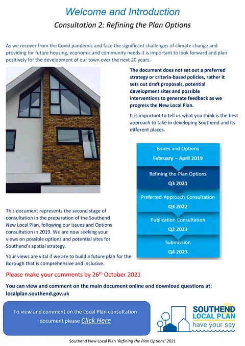 Southend New Local Plan - Refining the Options 2021 - Southend-on-Sea ...